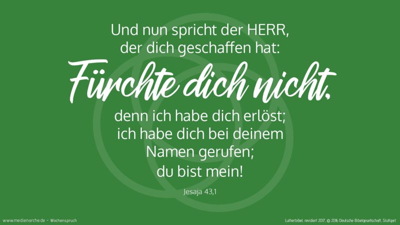 Jesaja 43,1 – Medienarche